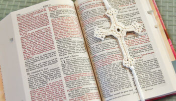 Lacy Cross Crochet Pattern - Petals to Picots