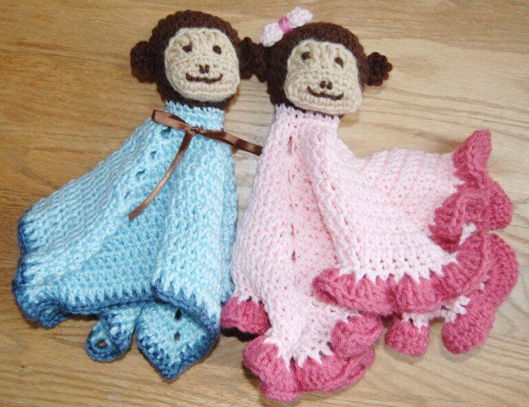 Monkey Crochet Lovey Pattern | Petals to Picots