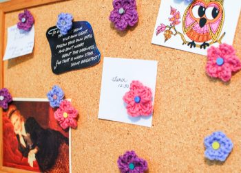 Crochet Flower Push Pins | Petals to Picots