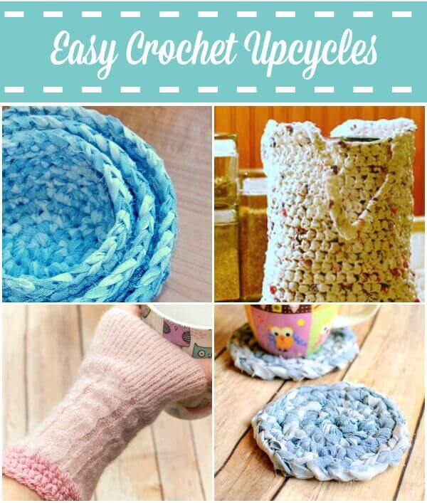 Crochet Upcycles Easy Earth Day Ideas Petals To Picots