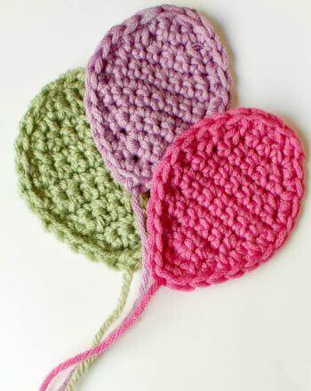 Crochet Balloons Applique Pattern - Petals to Picots