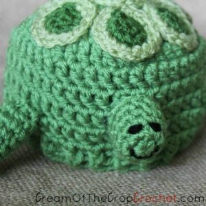 Preemie/Newborn Turtle Crochet Hat Pattern - Pattern from Cream Of The ...