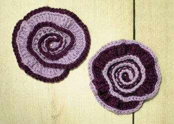 Spiral Flower Crochet Pattern - Petals to Picots