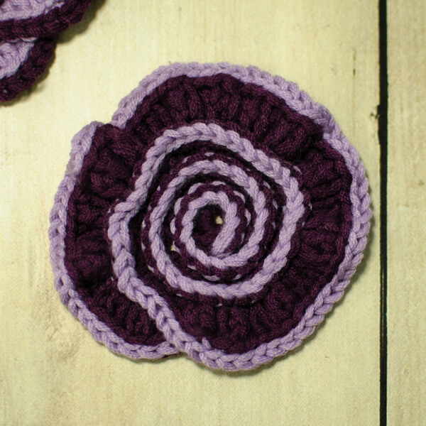 Spiral Flower Crochet Pattern - Petals to Picots