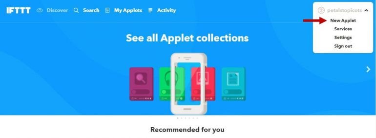 How to Use IFTTT as a Social Media Scheduler - Petals to Picots