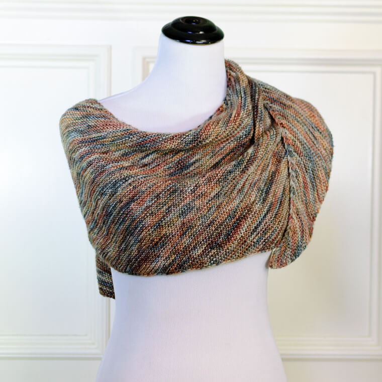 Easy Boomerang Shawl Knit Pattern {With Video Tutorial} | Petals to Picots
