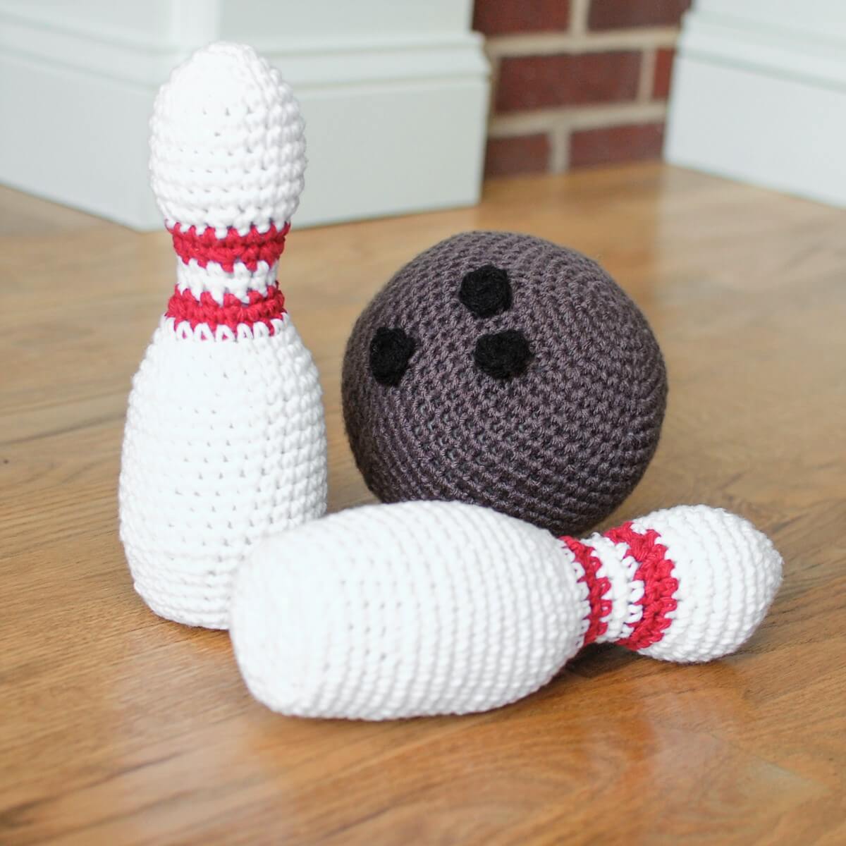 Crochet Bowling Set: Bowling Pin and Ball Patterns - Petals to Picots