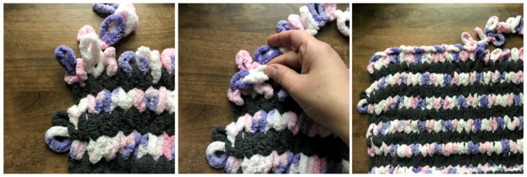 Loop Yarn Blanket Tutorial: Baby Blanket or Bigger! - Petals to Picots