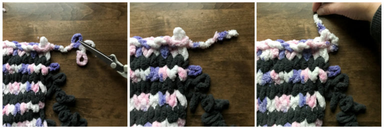 Loop Yarn Blanket Tutorial: Baby Blanket or Bigger! - Petals to Picots