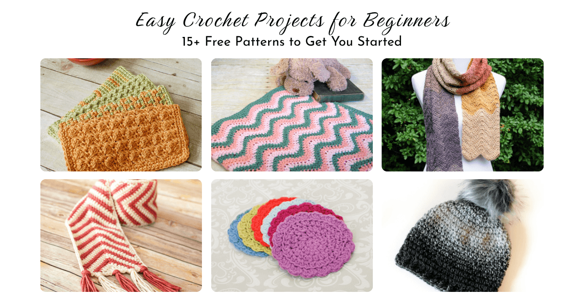 Easy Crochet Projects for Beginners: Get Started | Petals to Picots